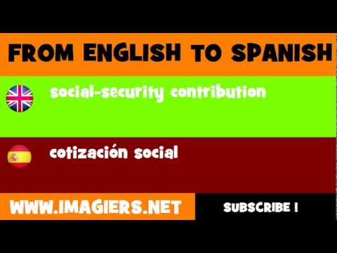 ESPAÑOL = INGLÉS = cotización social