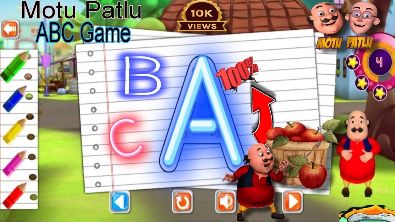 Motu Patlu ABC Learning super game viral video new game 💯👈 - YouTube