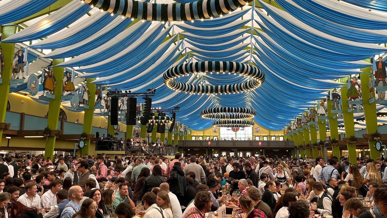 Munich Octoberfest 2024 beer halls Oktoberfest - YouTube