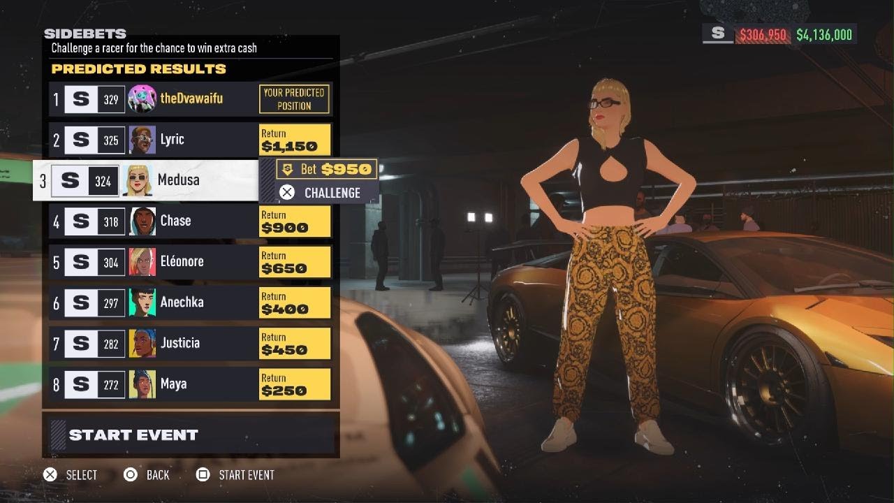 Need for Speed Unbound Medusa cute dance - YouTube