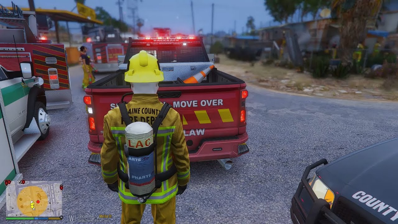 Gta 5 LSFDFR Playing As A BCFD First Responder - Fire Fighter/Fire ...