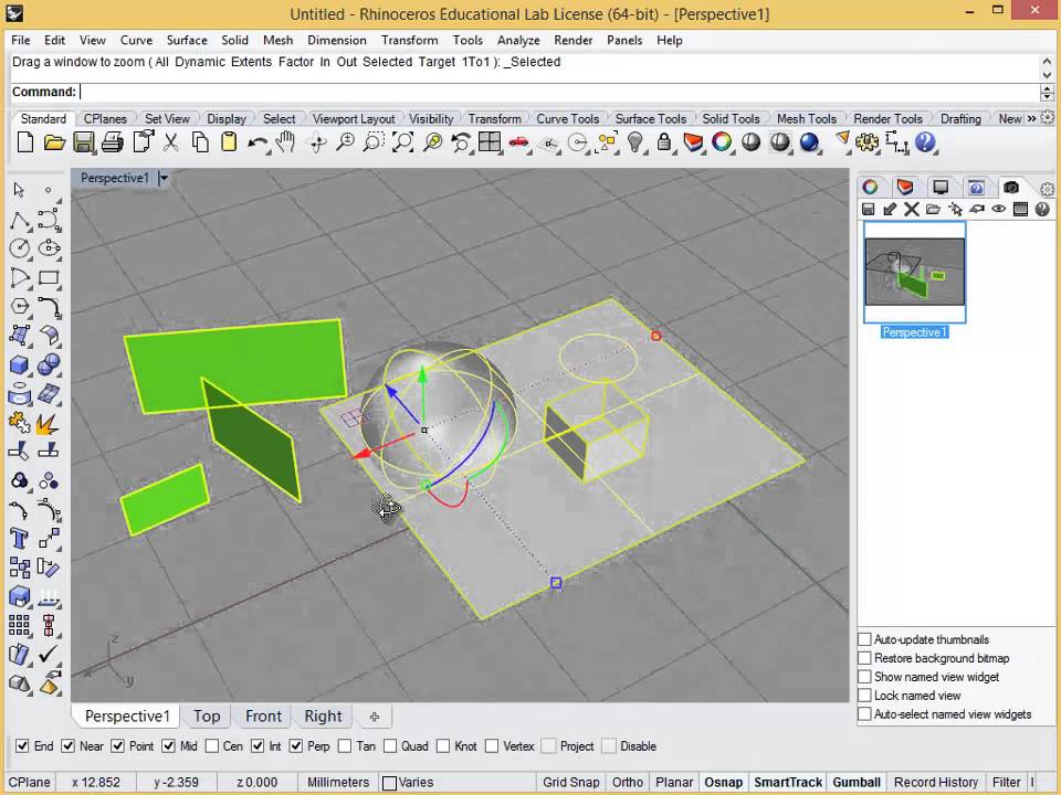 Rhino 5: Basic Interface & Navigation - YouTube