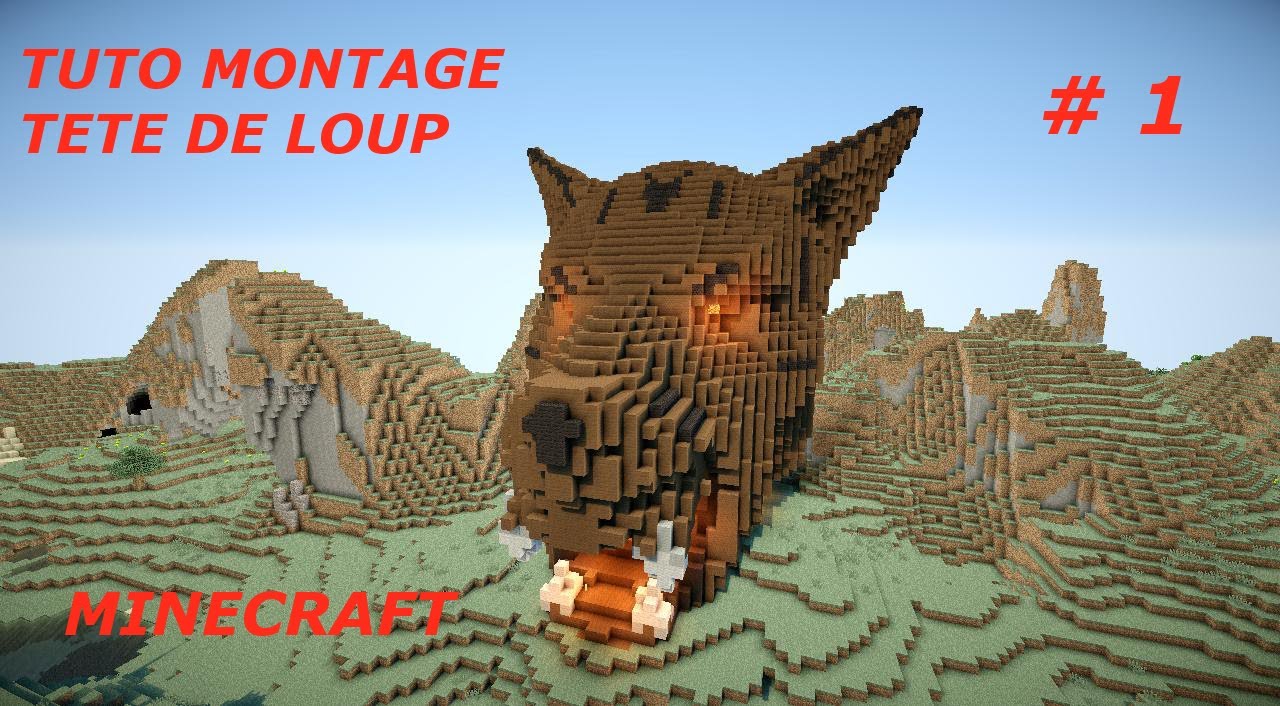 Minecraft Yep356 Tuto Tete De Loup Ep 1 Youtube