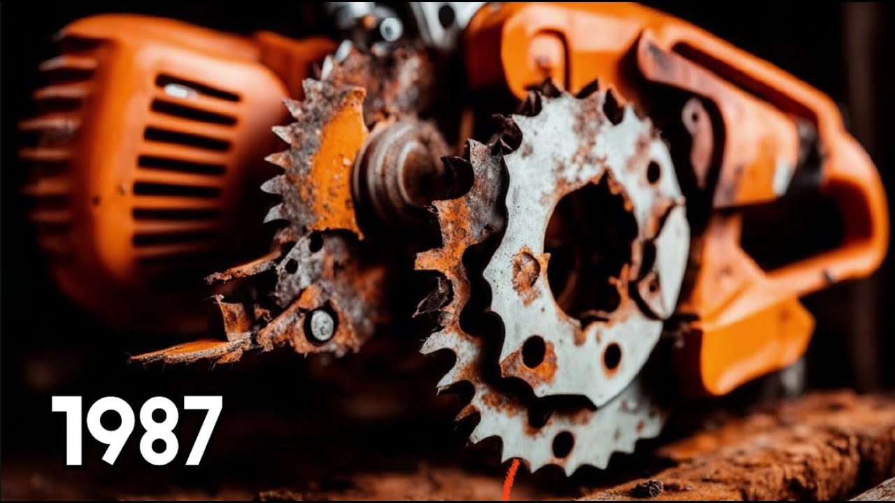 Restoration of a Unique Chainsaw From 1987, Ahead Of Its Time! - YouTube