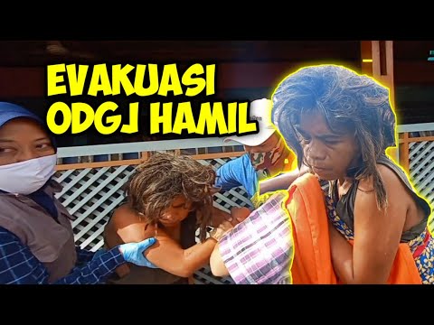 EVAKUASI ODGJ HAMIL, SEMPAT BERONTAK AKHIRNYA BISA DI BAWA KE YAYASAN MENTARI HATI