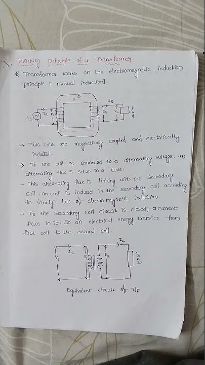 working principle of transformer - YouTube