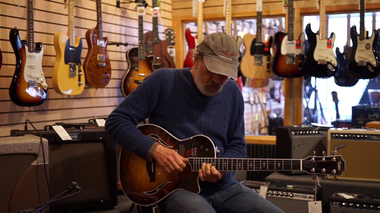 Taylor T5z Pro TSB Flame Maple through Carr Rambler - YouTube