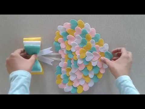 Keçeden Bebek Odası Kapı Süsü Yapımı! / DIY Baby Room Decoration