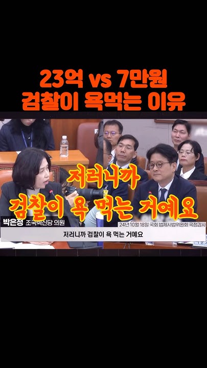 검찰이 대놓고 욕먹을 수밖에 없는 이유ㄷㄷㄷ(ft.23억vs7만 8천원) #매불쇼 #shorts - YouTube