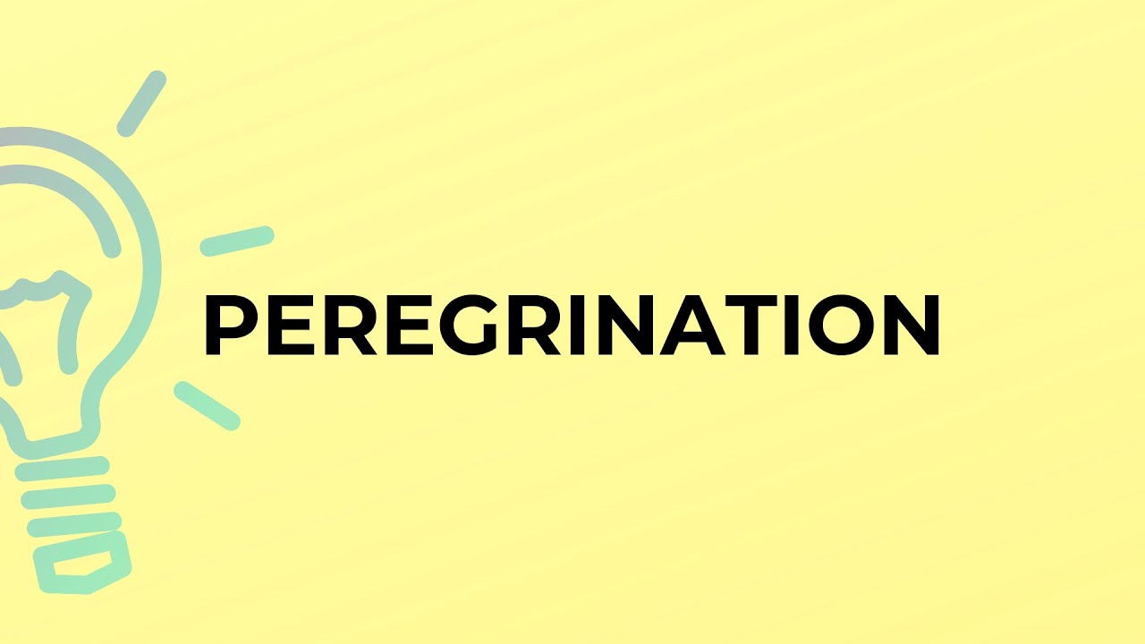 What is the meaning of the word PEREGRINATION? - YouTube
