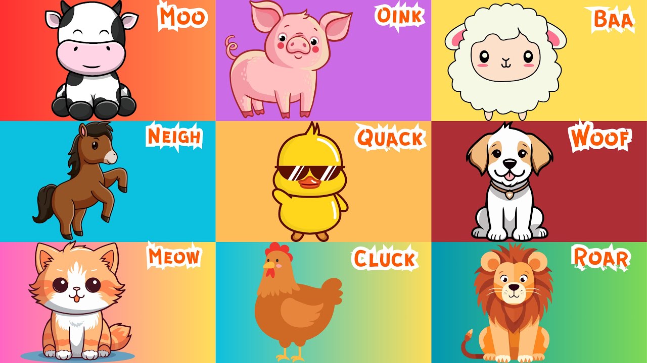 Guess the Animal Sounds 🐾 | Fun Animal Sounds Song | Nursery Rhymes for ...