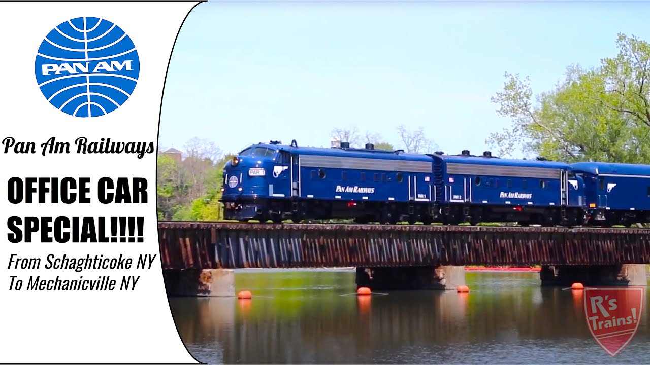 Pan Am Railways OFFICE CAR SPECIAL In Mechanicville NY 5/21/20 - YouTube