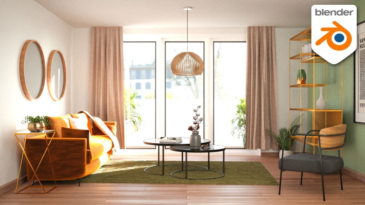Blender 3D pour l'architecture et la décoration d'intérieur - Timelapse ...