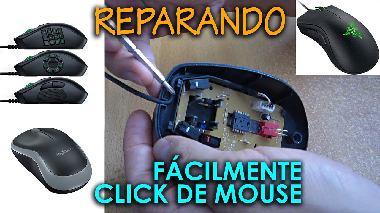 Cómo reparar problema de doble click Mouse (ratón) PC | Razer, Logitech ...