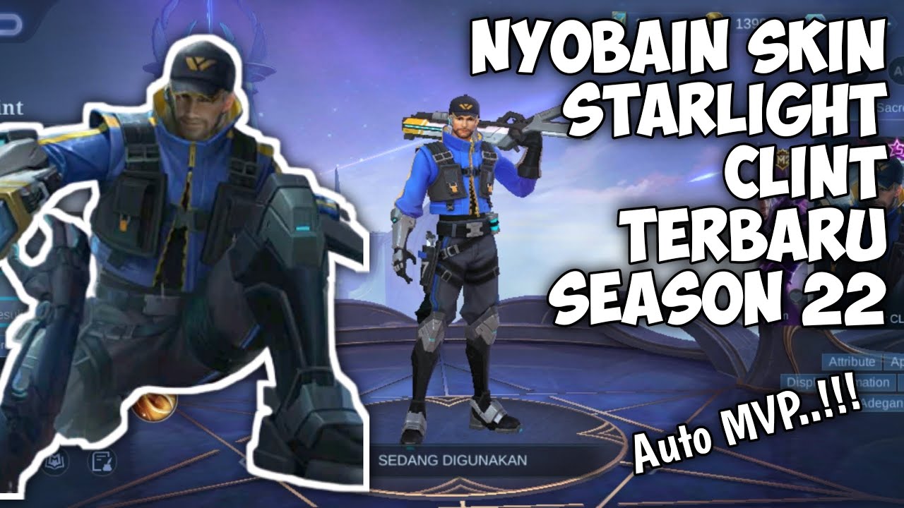 REVIEW SKIN STARLIGHT CLINT | MOBILE LEGENDS - YouTube