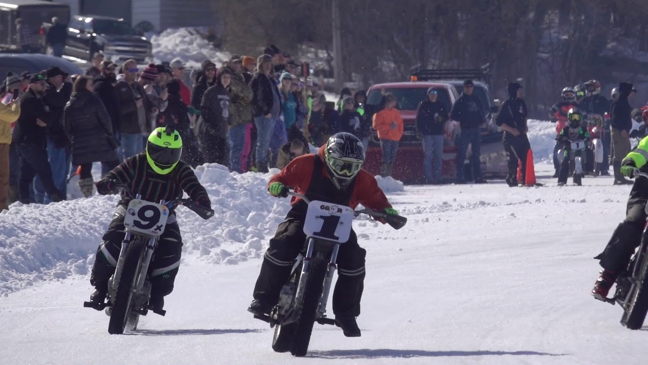 High Voltage Show 2020 AMA National championship Oval Ice Races - YouTube