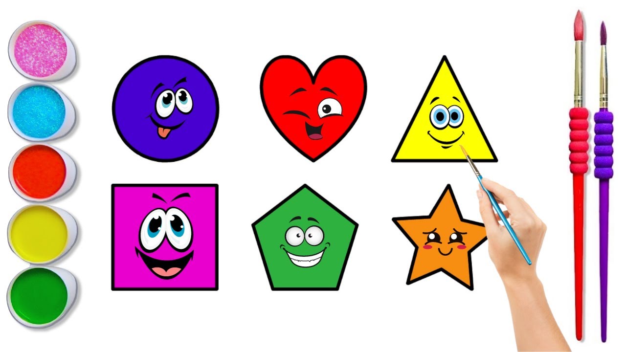 Learn Shapes, Colors, Educational video for Kids Toddlers - YouTube