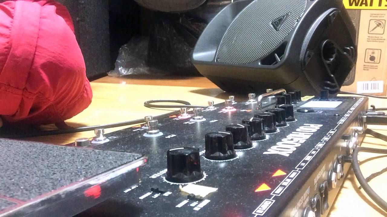 LINE6 POD HD500X & behringer B108D - YouTube