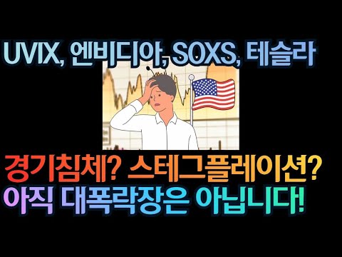 [고버니] 경기침체 인가요? 아닙니다! (UVIX, SOXS, 엔비디아, 테슬라) - YouTube