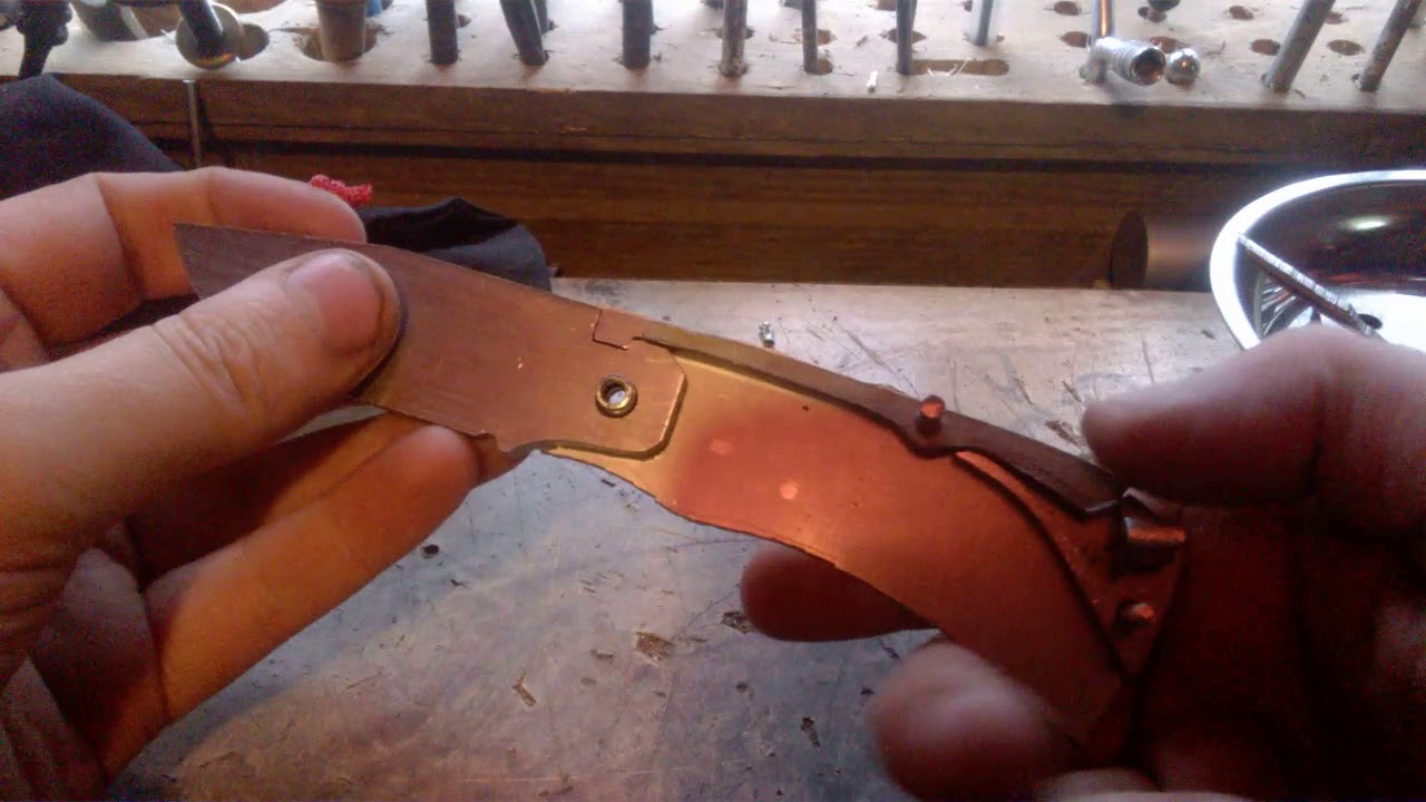 WORKING ON MY BACK LOCK KNIFE - YouTube