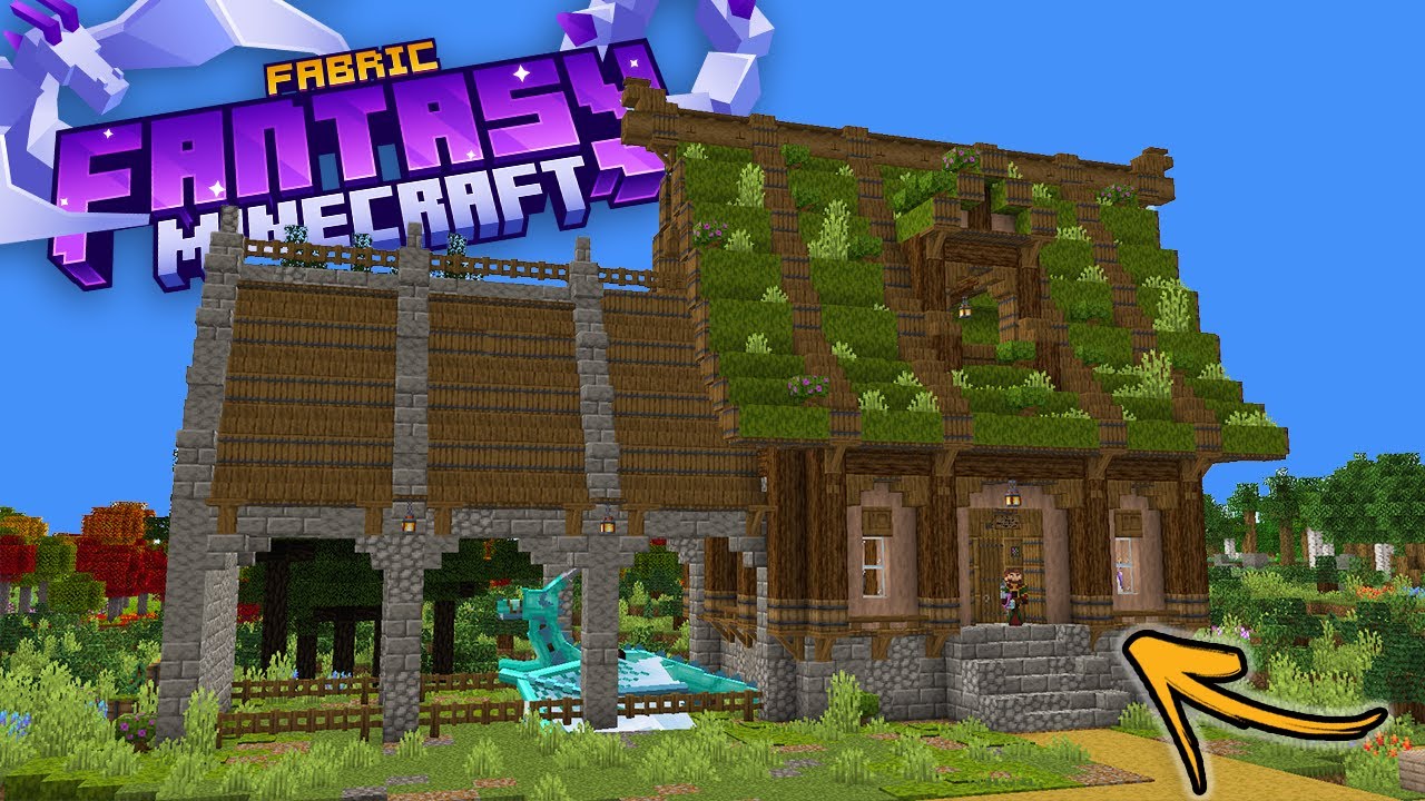 Let's Build a STARTER HOUSE on Fantasy Minecraft SMP!!! - YouTube