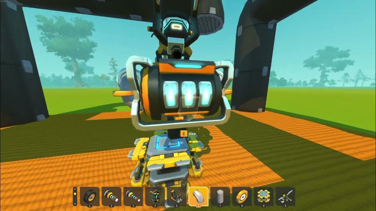 Scrap Mechanic how to make mono wheel - YouTube