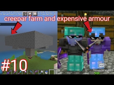 We build creeper farm and make netherite armour | @AHIMOX - YouTube