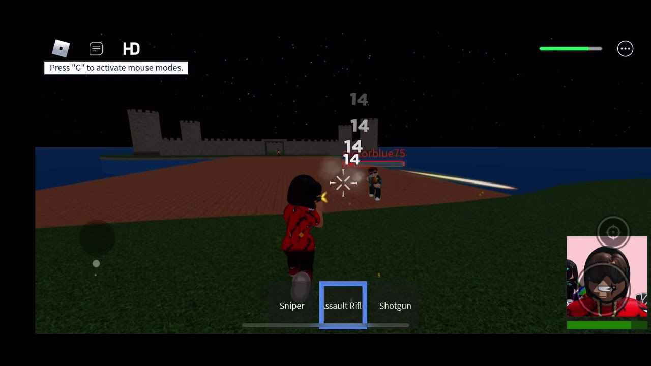 Roblox Red Vs Blue Gun Battle - YouTube