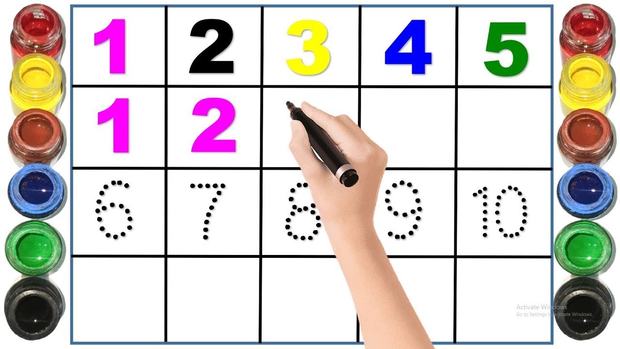 1234 Number | 123 learning for kids| Counting Numbers| 123 Numbers Song ...