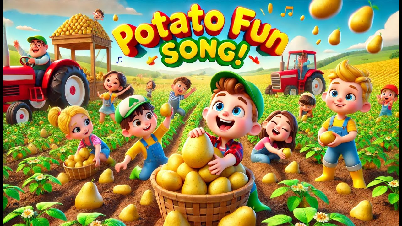 Potato Digging Song 🥔 | Fun Farm Adventure for Kids 🎶 | Sing, Dance ...