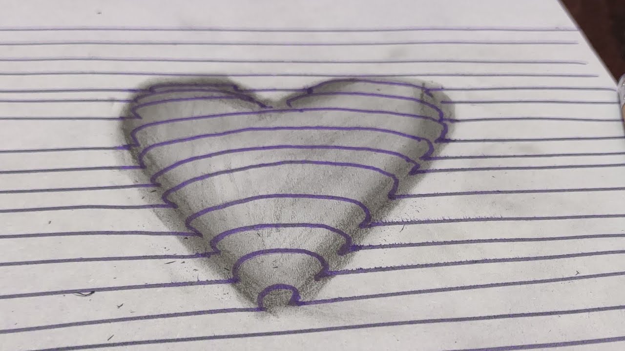 How to make a heart on paper - YouTube