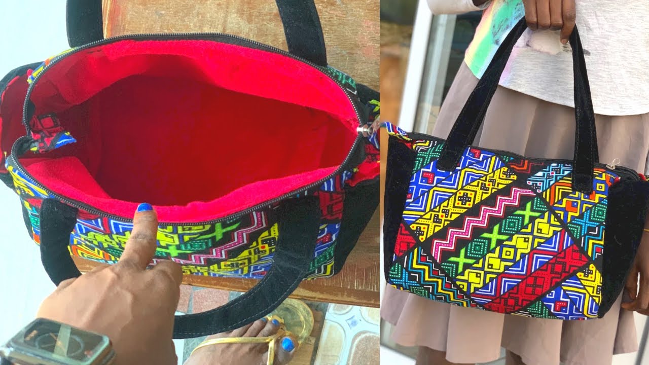 FINALL PART OF FABRIC TOTE BAG TUTORIAL | WITH LINING + ZIPPER - YouTube