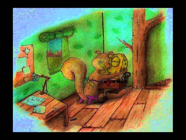 Spongebob Squarepants And Sandy Cheeks In Love