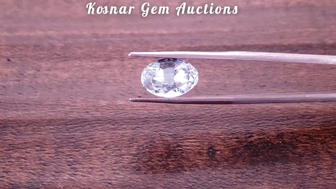 Natural Ice Blue Idaho Aquamarine Gemstone from KGC - YouTube