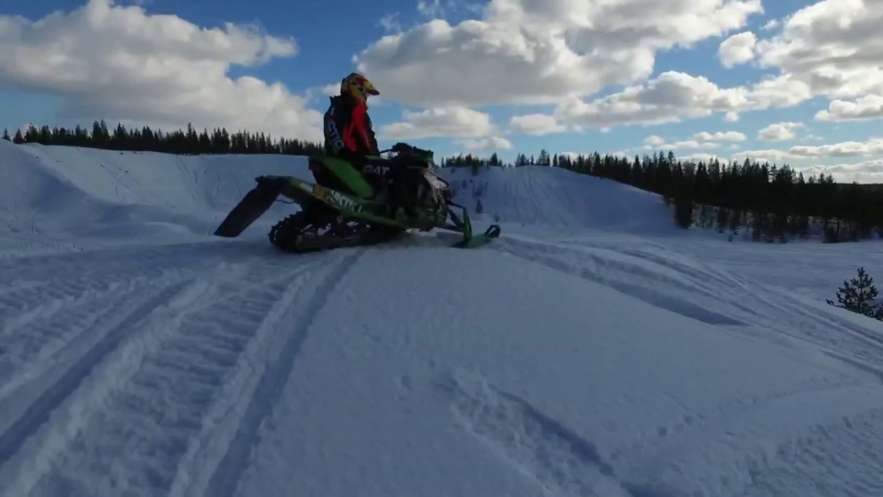 Spring 2017, Snowmobile Fun - YouTube