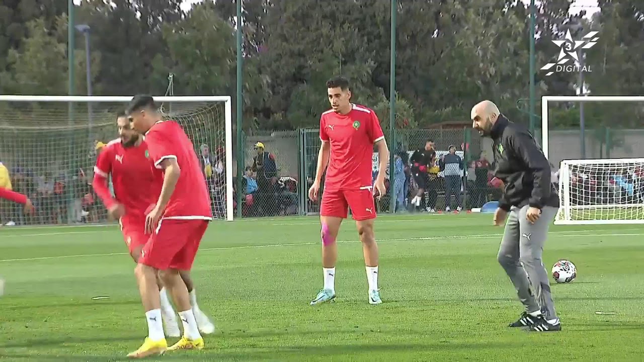 🔴بث مباشر الحصة التدريبية للمنتخب الوطني المغربي قبل مواجهة السبت