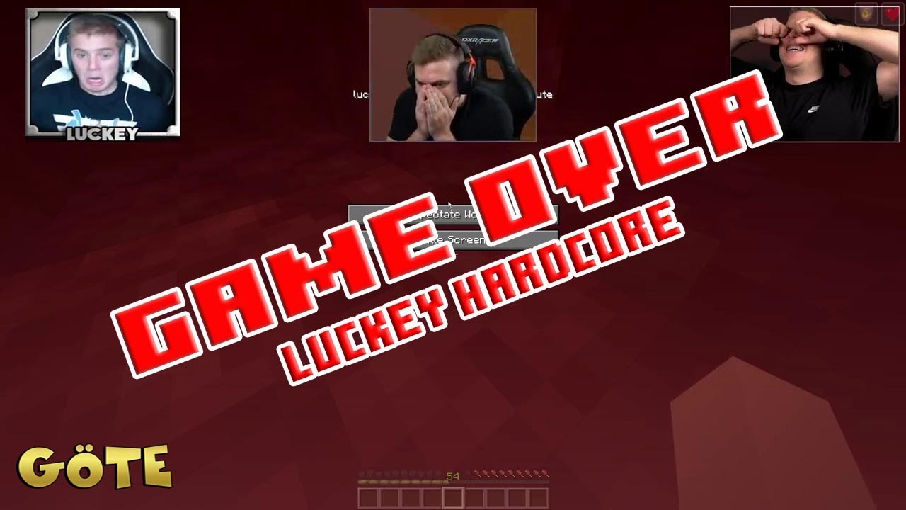 luckeY Minecraft Hardcore vége? - YouTube