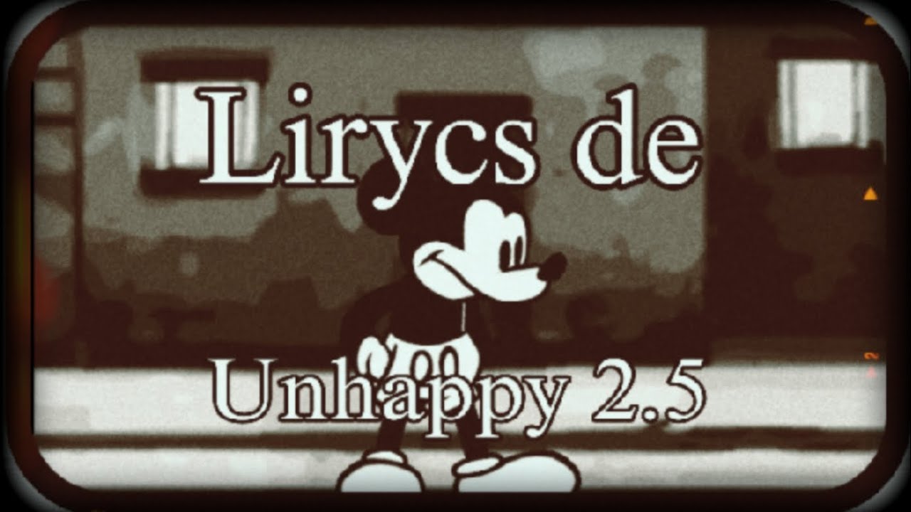 FNF | Lirycs de Unhappy | @leandrocortez2009| Sunday night suìçįd3 2.5 ...