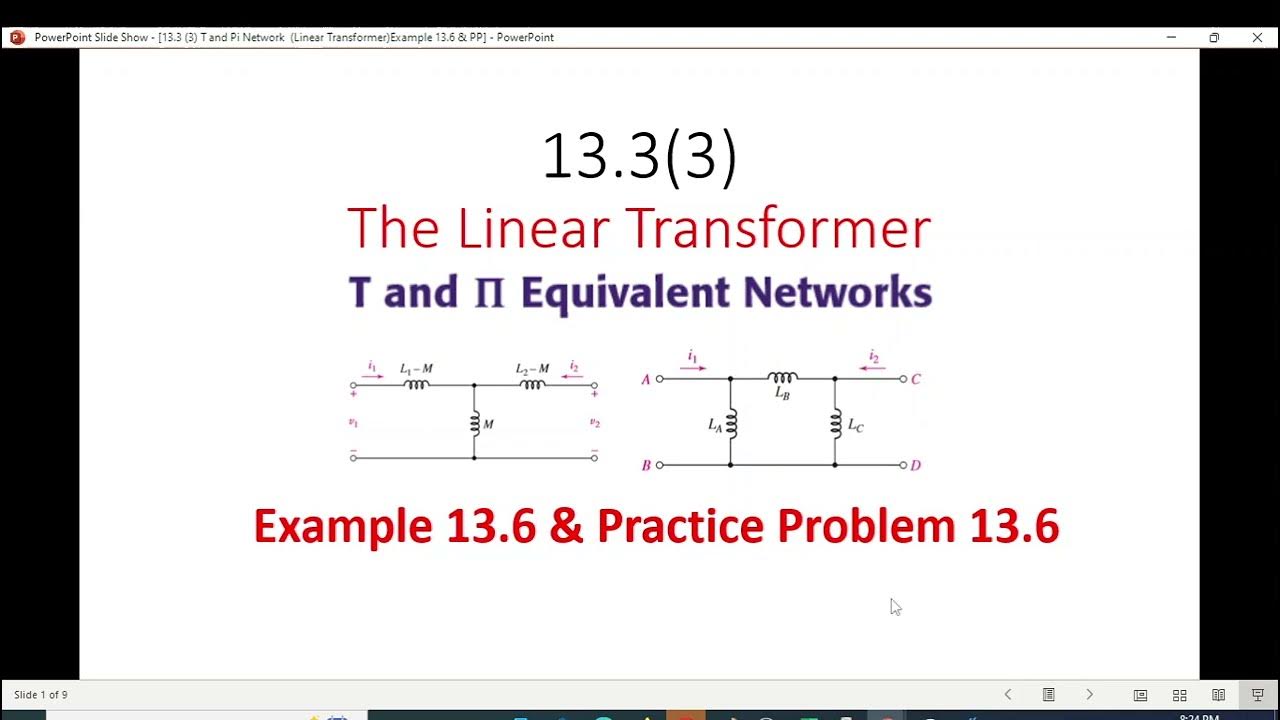 Linear Transformer || T - Pi Network || Example 13. 6 || Practice ...