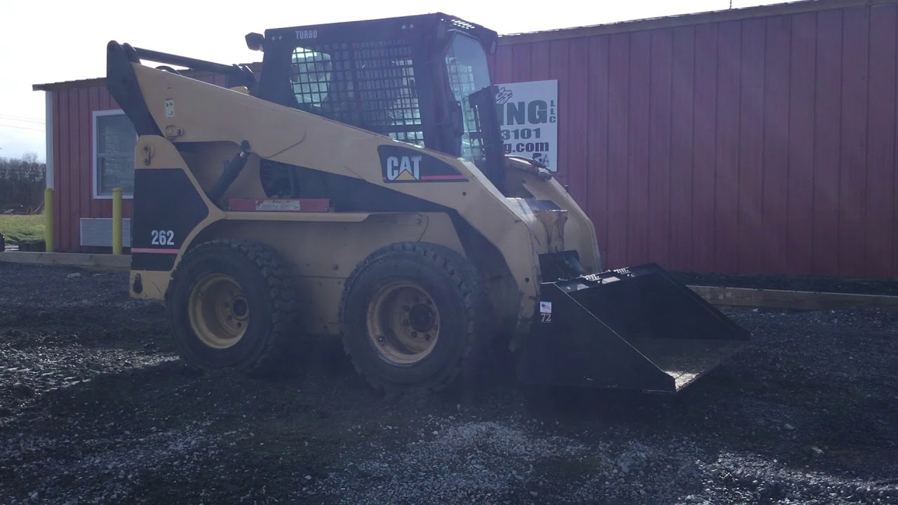 Caterpillar 262 Skid Steer Loader w/Cab! - YouTube