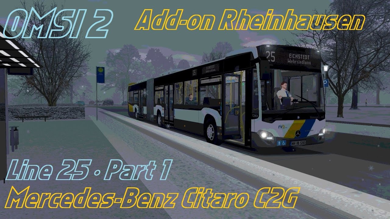 OMSI 2 • Add-on Rheinhausen • Line 25 • Mercedes-Benz Citaro C2G • Part ...