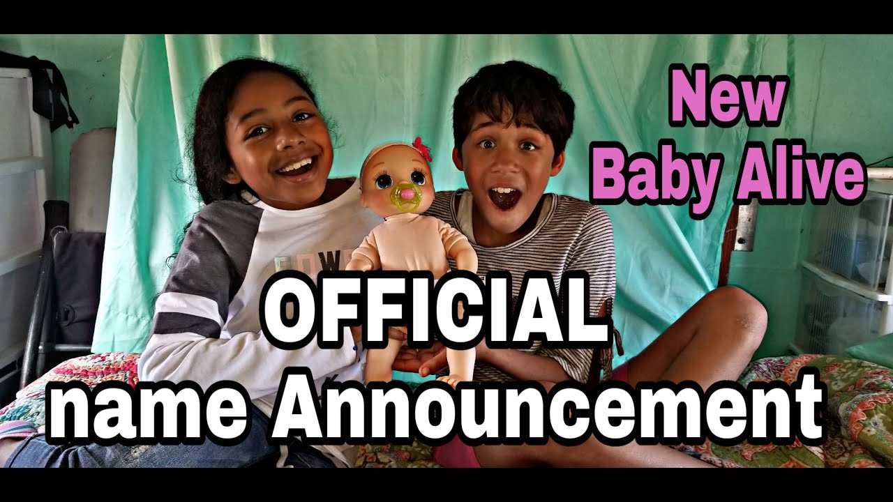 NAME REVEAL *New Baby Alive As Real As Can Be - YouTube