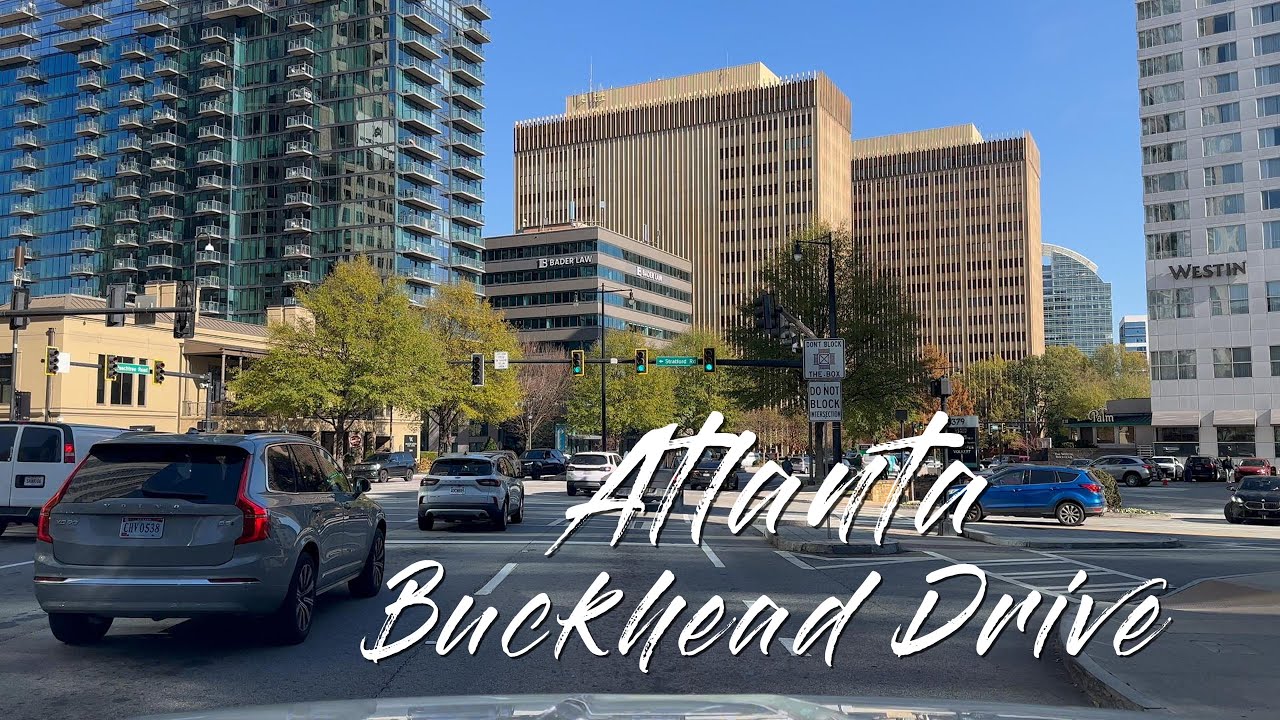 🌞🚗 4K 60FPS Sunny Saturday Morning Drive | Atlanta Buckhead POV - YouTube