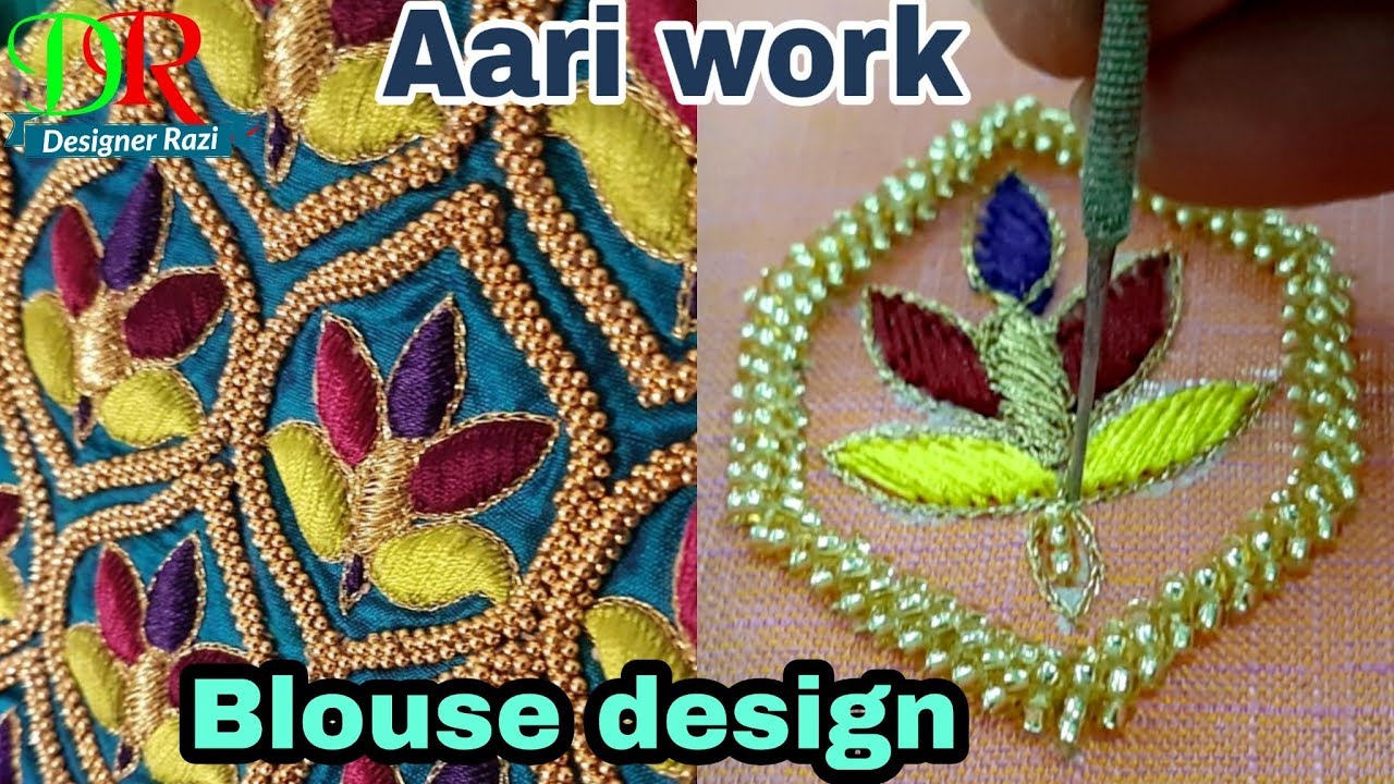 Aari work blouse !! best design aari work blouse !!hand embroidery ...