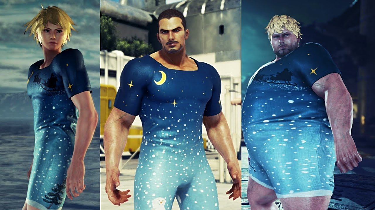 Tekken 7: Christmas Outfit Suit Showcase - YouTube