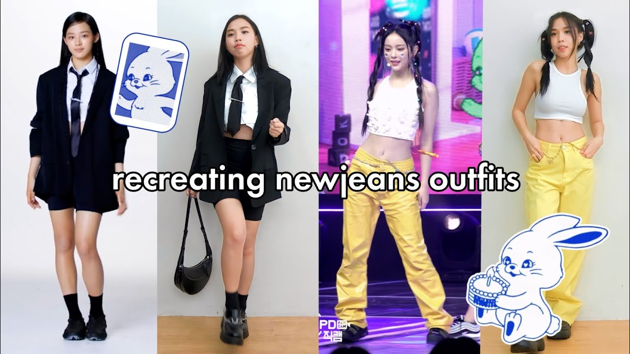 Recreating NewJeans (뉴진스) Outfits 💙 - YouTube