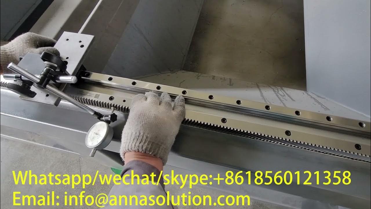 how to assemble CNC machine rack guiderail accurately - YouTube
