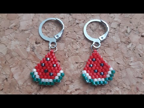 Miyuki Karpuz~Miyuki Watermelon #miyuki #beadwork #tutorial #beading #miyukibeads #trend  #trending