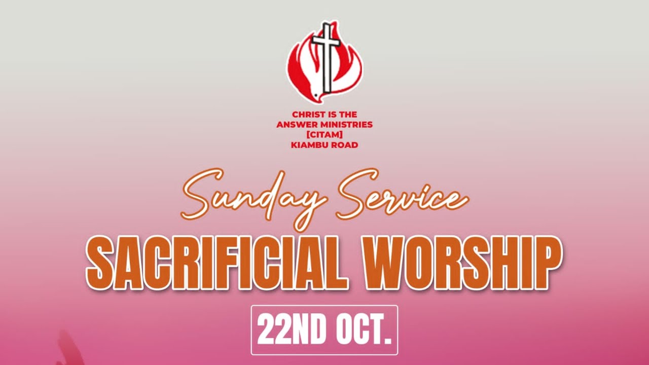SUNDAY SERVICE || SACRIFICIAL WORSHIP || 2ND SERVICE - YouTube