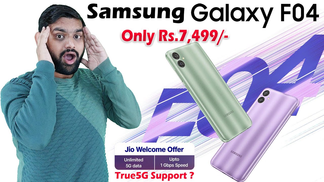 Samsung Galaxy F04 Mobile Unbox Details | Jio True5G Support Galaxy F04 ...